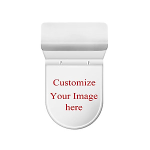 UNICEU Customize Bathroom Toilet Lid Cover and Toilet Tank Lid Cover Set of 2, Custom Your Personalized Images Bathroom Decorations Toilet Protector Dust Cover Lid Cover