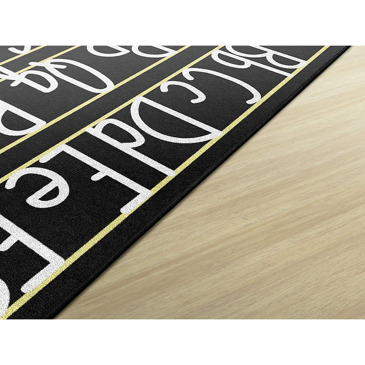 Flagship Carpets Handwriting Samplers ABC Children's Floor Area Rug for Indoor Classroom or Home Learning Area, Kids Room or Educational Play Mat, 7'6" x 12', Rectangle