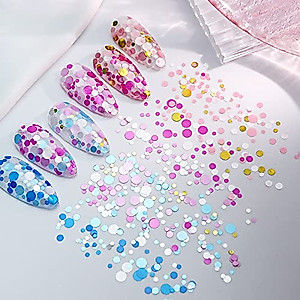 Round Glitter Resin Fillings Flakes Sequins Epoxy Resin Mold Filler for DIY Jewelry Making Nail Art Decor