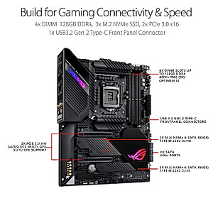 ASUS ROG Maximus XII Hero Z490 (WiFi 6) LGA 1200 (Intel 10th Gen) ATX Gaming Motherboard (14+2 Power Stages, DDR4 4800+, 5Gbps LAN, Intel LAN, Bluetooth v5.1, Triple M.2, Aura Sync) (Renewed)