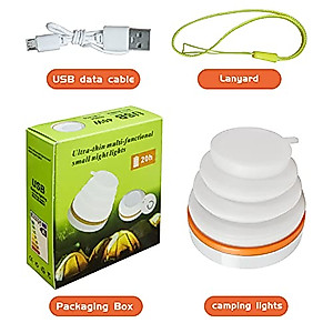 AVEVA LED Night Light,3000ma Rechargeable USB Night Light,3 Lighting Modes,Foldable Night Light for Kids,Kids Night Light for Dark Spaces, Bedroom, Bathroom, Kitchen, Hallway, Garage