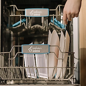 Ganfaner 50pk 32 oz Disposable Food Containers with Lids, BPA Free 32oz Meal Prep for salad dessert sandwich noodles,Bento Box To Go 1000ml for Gym School Office