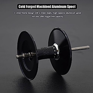 CAMEKOON Bahamut 400 Baitcaster Reels, Large Capacity for Jigging, 10+1 Stainless Steel Bearings, 35 LBs Drag, 7.2:1 Smooth Gear Ratio, Carbon Fiber Frame and Side Covers, Baitcasting Fishing Reel