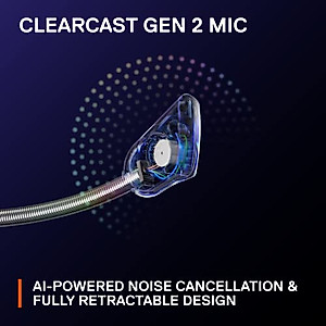 SteelSeries Arctis Nova 7P Wireless Multi-Platform Gaming Headset — Neodymium Magnetic Drivers — 2.4GHz + Bluetooth — 38Hr USB-C Battery — Gen2 AI Mic — PlayStation, PC, Switch, VR, Mobile - Black