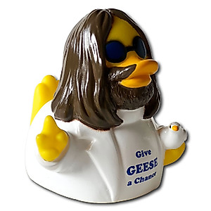 CelebriDucks - Give Geese A Chance - Floating Rubber Ducks - Collectible Bath Toy Gift for Kids & Adults of All Ages