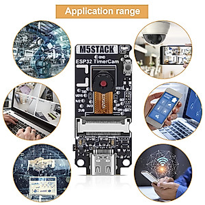 MakerFocus ESP32 Camera Module WiFi Board: 3MP OV3660 Timer Webcam ESP32-cam Development Board Image Transmission Supports UART Communication Programmable M5Burner Firmware Burning Tool