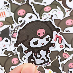 Funnwish 50Pcs Cute Stickers Kawaii Stickers Kuromii Stickers Packs Stickers for Water Bottle Laptop Computer Phone Case Luggage Notebook Decals Stickers for Kids Teen Adults