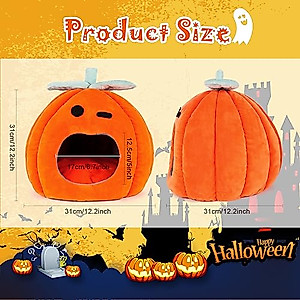 YUEPET Halloween Rabbit Bed Warm Bunny Hideout House, Cozy Washable Small Animal Hideout for Guinea Pig Rabbit Bunny Ferret Chinchilla 11.8"×11.8"