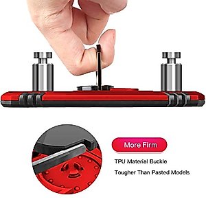 iPod Touch 7 Case, iPod Touch 6 Case with Car Mount,IDweel Hybrid Rugged Shockproof Protective Cover with Built-in Kickstand for iPod Touch 5 6 7th Generation, Red