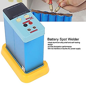 Battery Spot Welder, Aluminum Alloy Shell Electric Welding Machine Auto Trigger at with Intelligent Control Display Panel for Electric Appliance(US Plug)