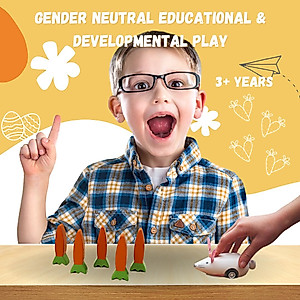 Bunny and Carrot Bowling Game by Jack Rabbit Creations-Develops Coordination and Fine Motor Skills