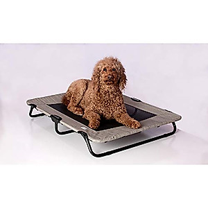 Lifestyle Pet Cot Elevated Bed, No Assembly Required, Premium Tear Resistant Cooling Mesh, Indoor & Outdoor, Lightweight & Portable, 3 Models, 2 Colors