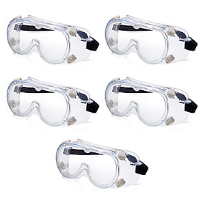 Gamma Ray Protective Anti-Fog Safety Goggle Glasses - Pack of 10