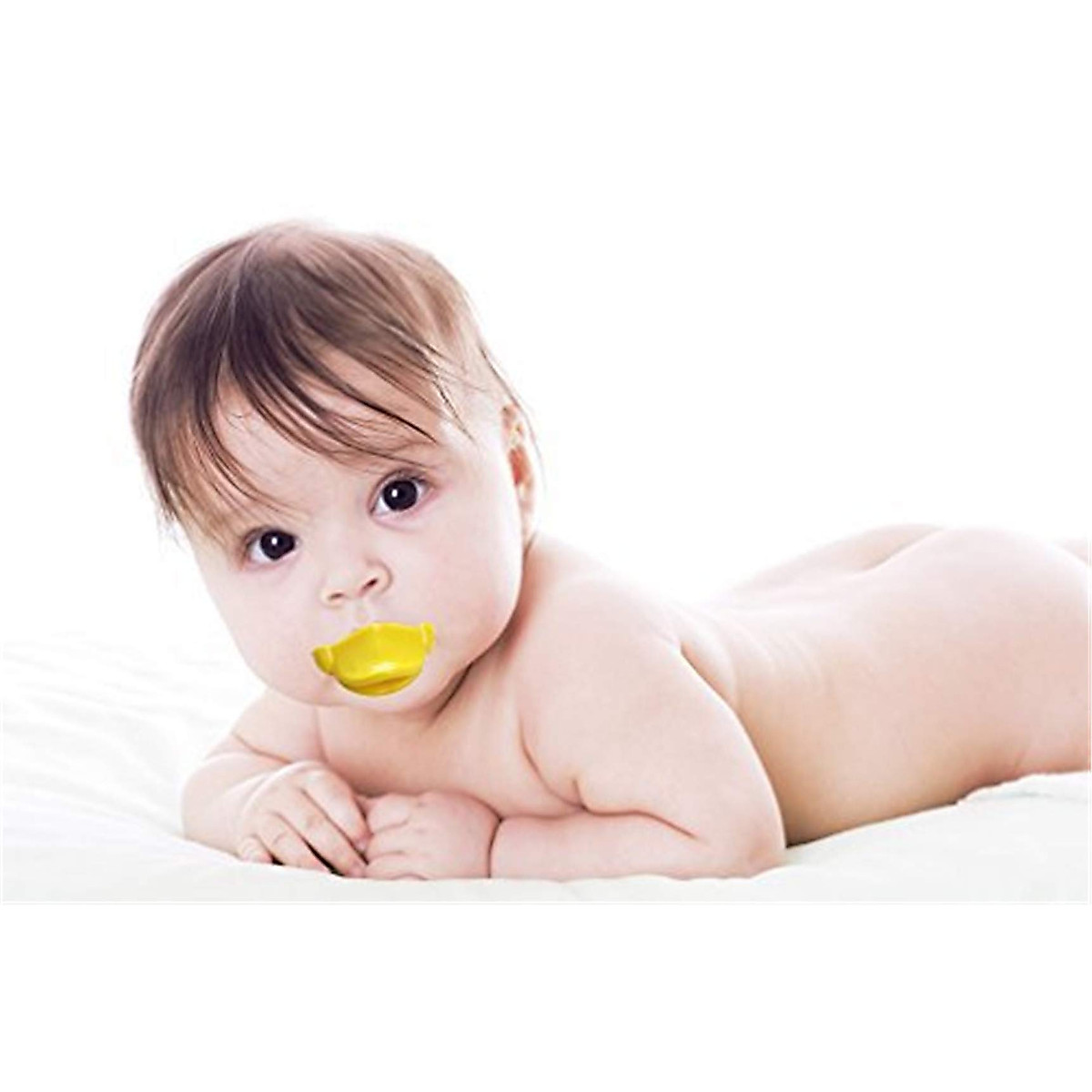 LAIMALA® Cute Duck Baby Pacifier Novelty Toddler Nipple Funny Soothers Baby Toy Gift