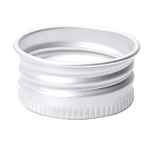 Aislor Aluminum Tins Cans Screw Top Round Steel tins Cans with Screw Lid Screw Lid Containers Cap Lid Silver 24mm