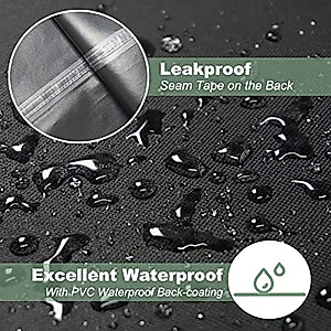 Round, Waterproof spa covers for Hot Tub, 600D Heavy Duty Replacement, Outdoor Patio hot tub cover Protector Cover, with Straps -Fit 80" D x 14" H