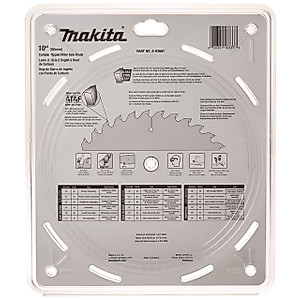 Makita A-93681 10-Inch 80 Tooth Micro Polished Mitersaw Blade Silver
