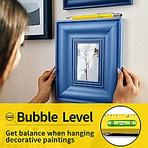 Gadgets for Men Dad-6-IN-1 Multitool Pen, Pen Tool Gifts Ideas for Men Women, Stocking Stuffers Stylus,Ruler,Level,Screwdriver,Ballpoint Pen Pack1