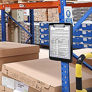 Amazon Basics Plastic Storage Clipboard,Black, 2-Pack