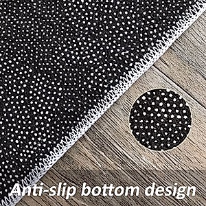 Vintage Boho Style Cheetah Print Area Rug 2x3 Red Leopard Wool Rug for Living Dining Room Bedroom Washable Anti Slip Stain Shedding Foldable Low Pile Soft Carpet