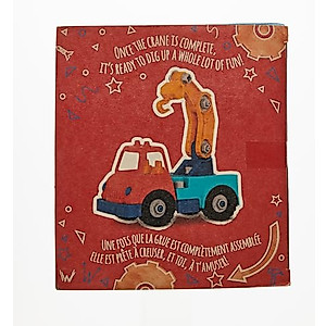 Battat- Wonder Wheels- Take-Apart Crane Truck – Toy Crane Truck With Drill For Kids – STEM Toy- Developmental Toy – 3 Years +