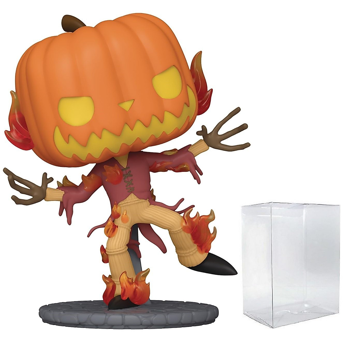 POP Disney: The Nightmare Before Christmas 30th Anniversary - Pumpkin King Funko Vinyl Figure (Bundled with Compatible Box Protector Case) Multicolored 3.75 inches