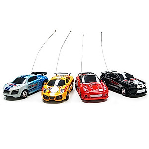 ARRIS Multicolor Coke Can Mini RC Radio Remote Control Micro Racing Car Hobby Vehicle Toy Gift (1pcs)