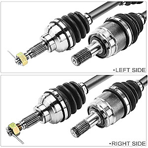 A-Premium CV Axle Shaft Assembly Compatible with Honda Foreman 400 1997-2001, FourTrax Foreman 400 1995-1996, Front Left & Right 2-PC Set