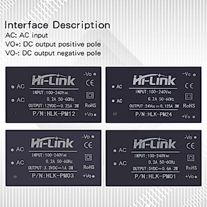 EC Buying AC-DC Isolated Power Module Smart Home Switching Power Module Mini Buck Power Module 220v to 12v HLK-PM12 DC Power Module AC DC Converter 220V to 12V (3PCS)
