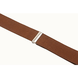 Cedrainy Adjustable Elastic Suspenders for Men's and Women's with X Back Suspenders for Casual & Formal(Coffe)