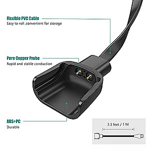 TUSITA [2-Pack Charger Compatible with Bond Touch Bracelet - USB Charging Cable 3.3ft /100cm - Long Distance Connection Bracelets Accessories