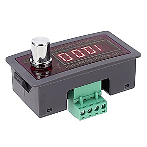 Signal Voltage Generator Module, Adjustable Signal Generator 0.2A Maximum Load Current High Accuracy Anti Reverse Connection 15-30VDC for PLC