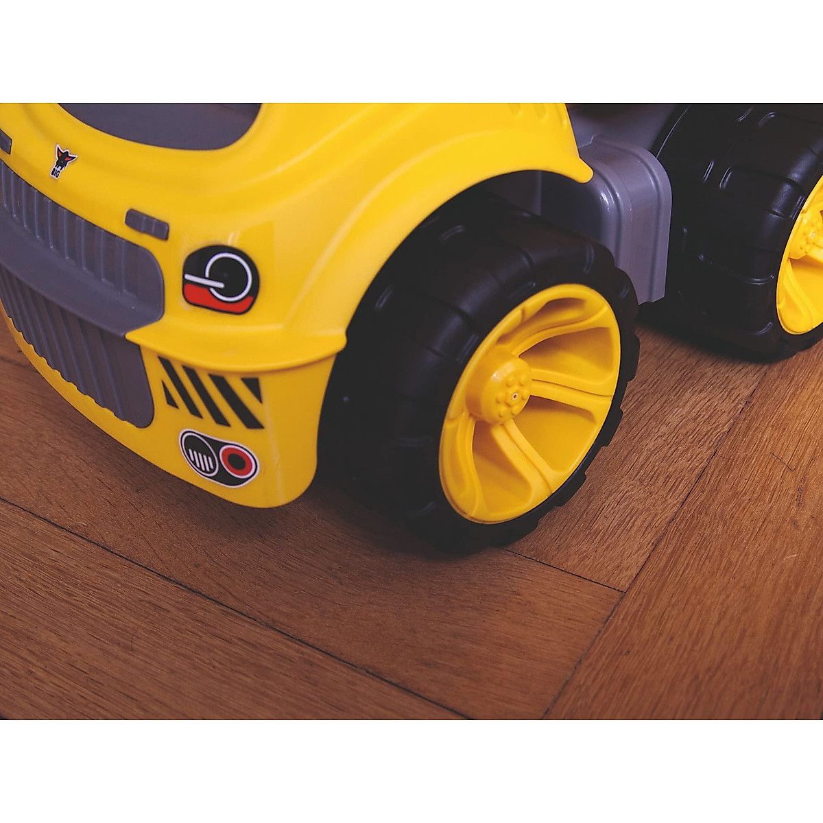 Smoby: Big Power Worker Maxi Truck, Ride on, Load Capacity up to 55 Pounds, Tires are Made of Soft Material, Box Tilts for Easy Unload, For Ages 3 and up