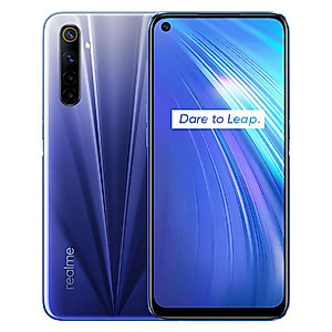 RealMe 6 128GB + 4GB RMX2001 6.5" Dual Sim 4G LTE Helio G970T Processor Quad Camera International Version -No Warranty (GSM Only, Not CDMA) (Comet Blue)