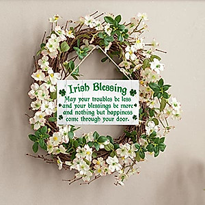 Irish Blessing Happiness Friendship Gift Plaque St Patricks Day Lucky House Sign (US-G069)