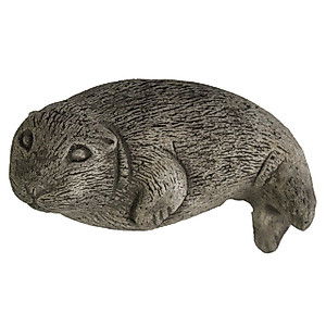 Sea Lion Garden Statue Sea Animal Concrete Sculpture Cement Otter Figure Cast Stone