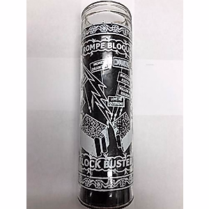 PHIMINNEX Block Buster/Block Breaker 7 Day Unscented Black Candle in Glass (Rompe Bloque)