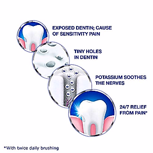 Sensodyne Toothpaste for Sensitive Teeth and Cavity Prevention, Maximum Strength, Full Protection, 4-Ounce Tubes (1)