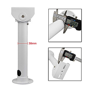 compcctv CCTV Security Camera Mount Bracket, Adjustable Universal Camera Wall Mounting Bracket for CCTV Security Camera/I Mount/Dome Camera/IP Camera/11.8in