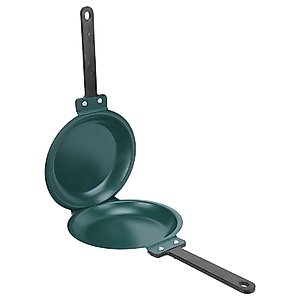 Zerodis Baking Pan, Folding Frying Pan Steel Double-Sided Flip Frying Pan Non-Stick Pancake Maker for Gas Stove, Induction Cooker