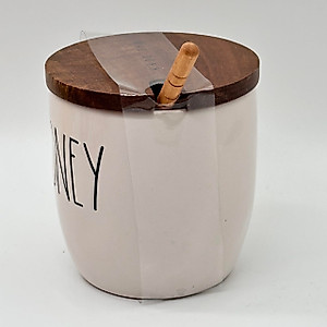 Rae Dunn HONEY Cellar - Ceramic - Dishwasher and Microwave safe - 4 in diameter / 4 in tall