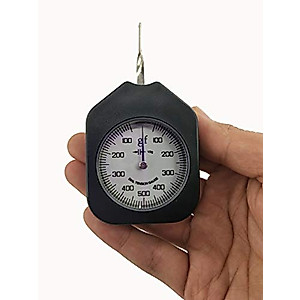 HFBTE ATG-500-1 Single Pointer Tension Meter Gauge Tester with Pocket Size 100-500-100g Measurement Range Gram Force Meter