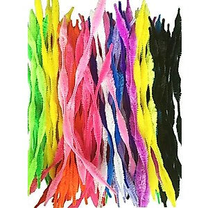 120 Pcs Colored Craft Pipe Cleaners Bump Chenille Stems 12 Colors for Creative Handmade DIY Art Craft,Ornaments,Kids