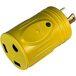 MARVINE CABLE Generator/RV Power Adapter 30 Amp twist lock NEMA L5-30P to TT-30R 3-Prong Female