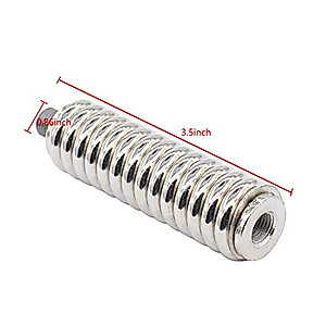 XtremeAmazing Heavy Duty SS-3H CB Antenna Spring Mount for Mobile/Vehicle CB Radio Antenna Mount 3/8-24 Inch Threads Stainless Steel Pack of 2