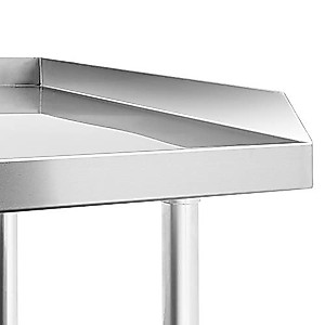 GRIDMANN NSF 16-Gauge Stainless Steel 24"L x 24"W x 24"H Equipment Stand Grill Table with Undershelf for Commercial Restaurant Kitchen