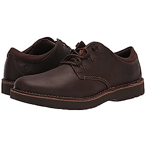 Clarks Men's Eastford Low Oxford, Dark Brown Leather, 10.5