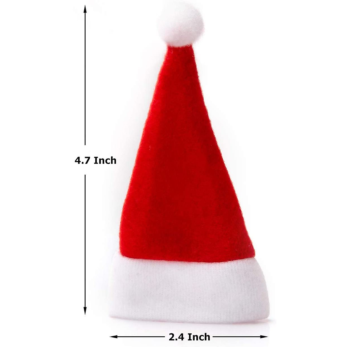 Christmas Santa Hats Silverware Holders, Tableware Holders , Santa Hats Dinner Silverware Holders, Santa Claus Flatware Holder, Xmas Dinner Table Flatware Dinnerware Decorations Party Supplies