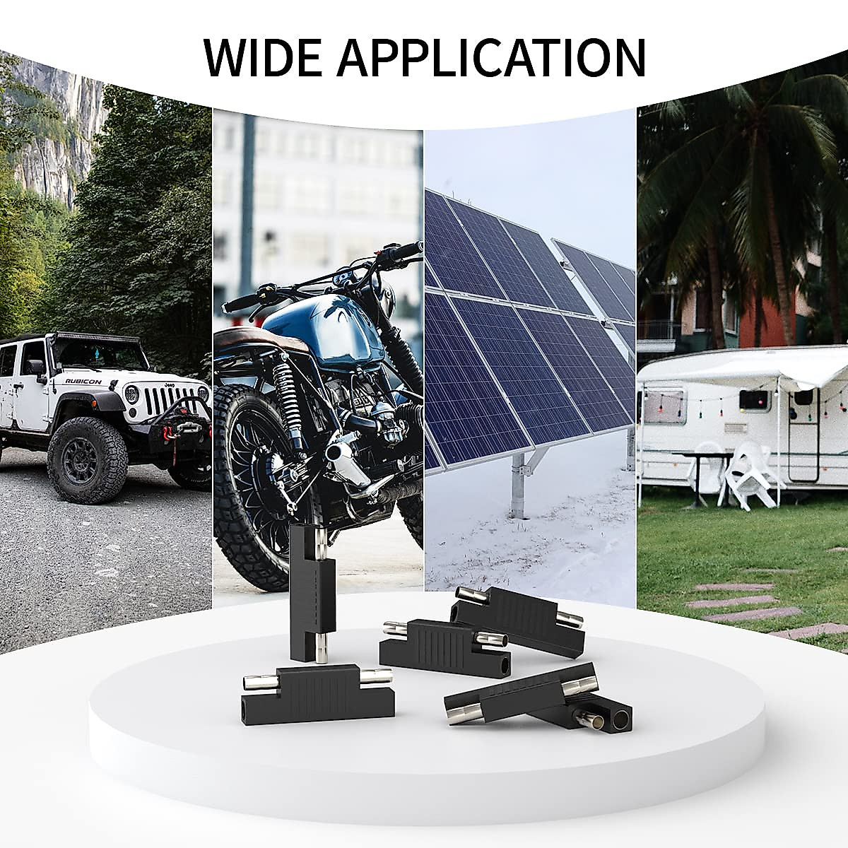 ELFCULB SAE Polarity Reverse Adapter SAE Connectors Quick Disconnect ...