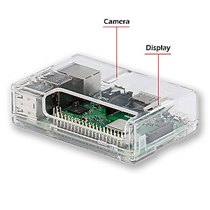 Raspberry Pi 3 b+ Case, iUniker Raspberry Pi 3 Model B+ Transparent Case with Raspberry Pi Heatsink for Raspberry Pi 3B+, 3B - Access to all ports (Clear)